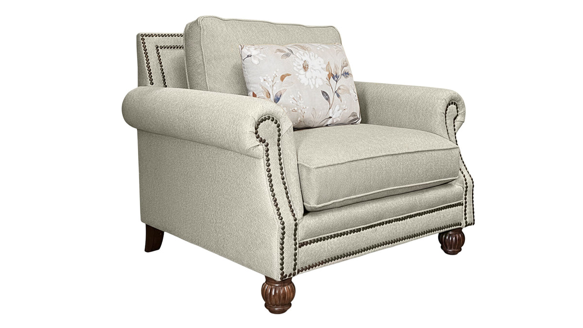 Solara Pebble Accent Chair - Traditional Upholstered Chair by Mayo Cha ...