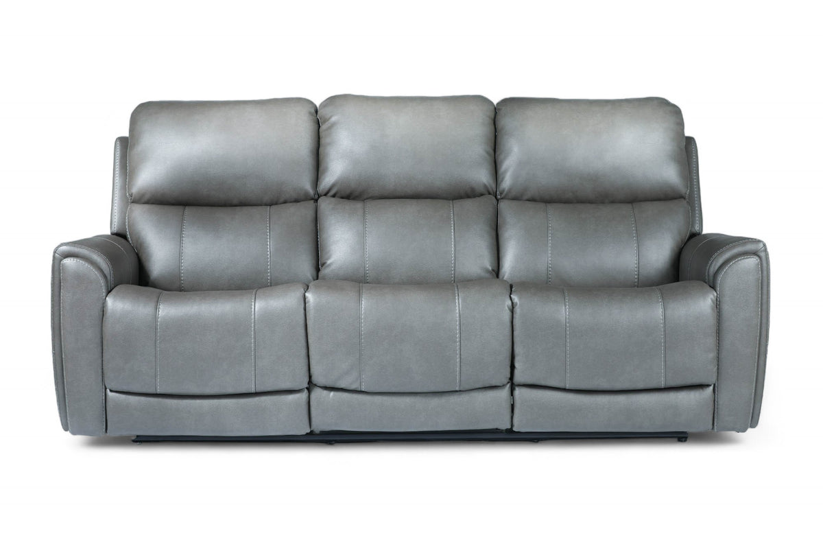 Cougar Dark Grey Power Reclining Sofa | Gallery Furniture