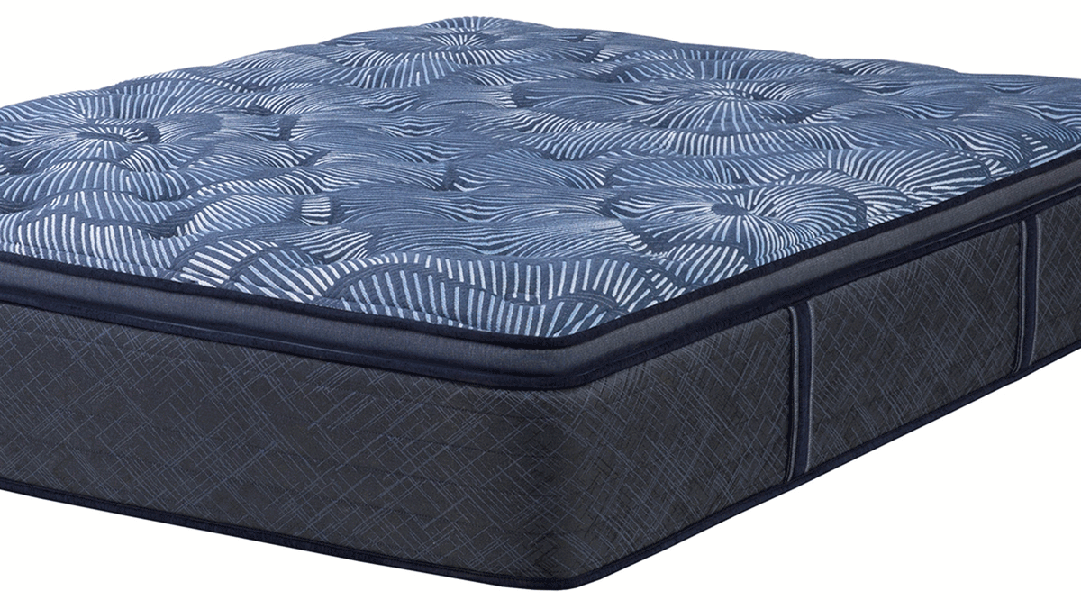 King Serta Perfect Sleeper Cobalt Calm Plush Pillowtop – Gallery Furniture