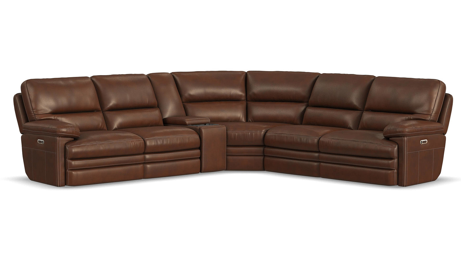 Pecan Brown P3 Power Reclining Sectional